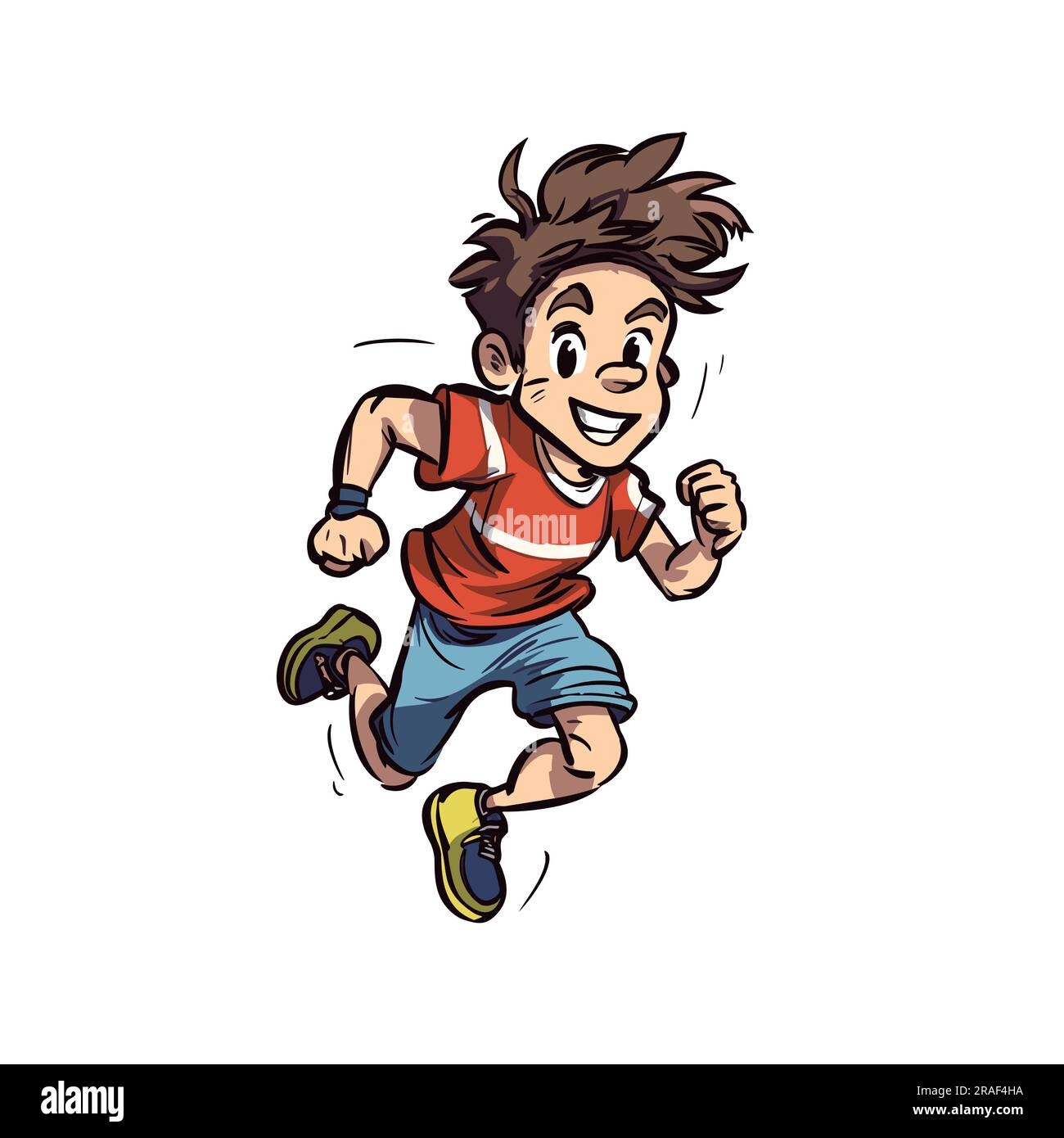 Runner. Runner hand-drawn illustration. Vector doodle style cartoon ...