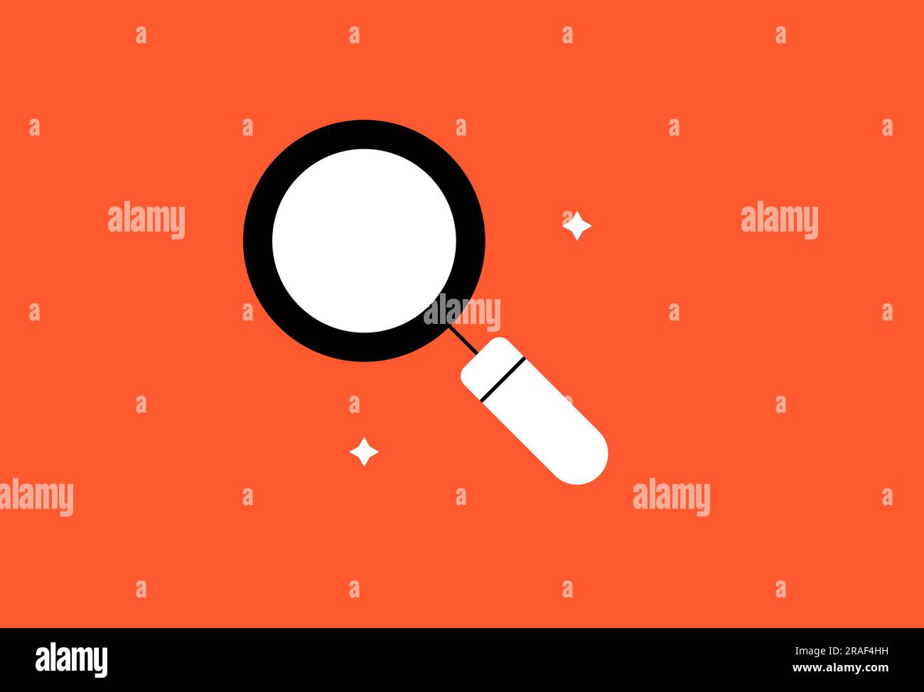 Geometric search illustration in flat style design. Vector illustration ...