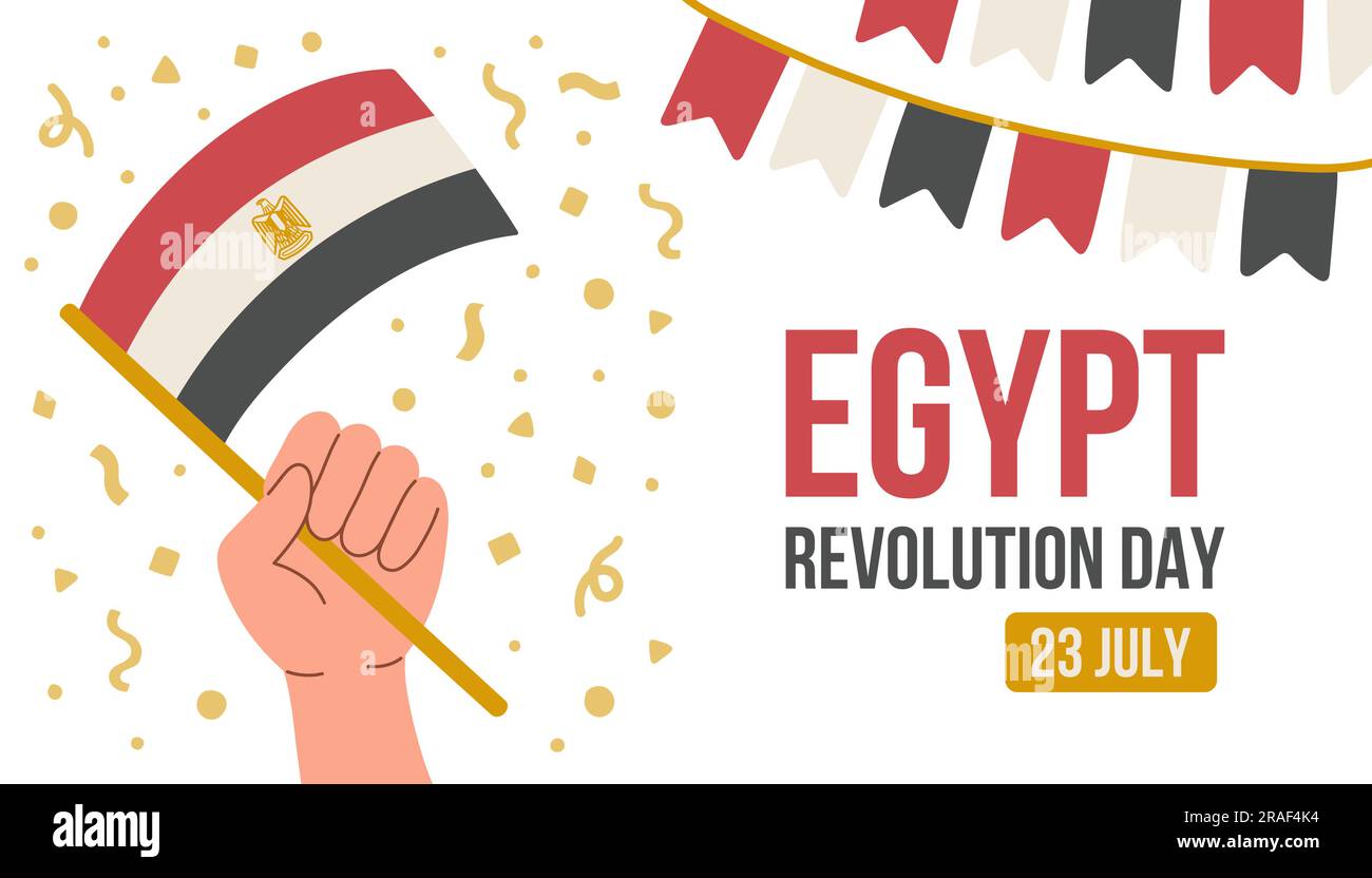 Egypt Revolution Day Background Design. Banner, Poster, Greeting Card ...