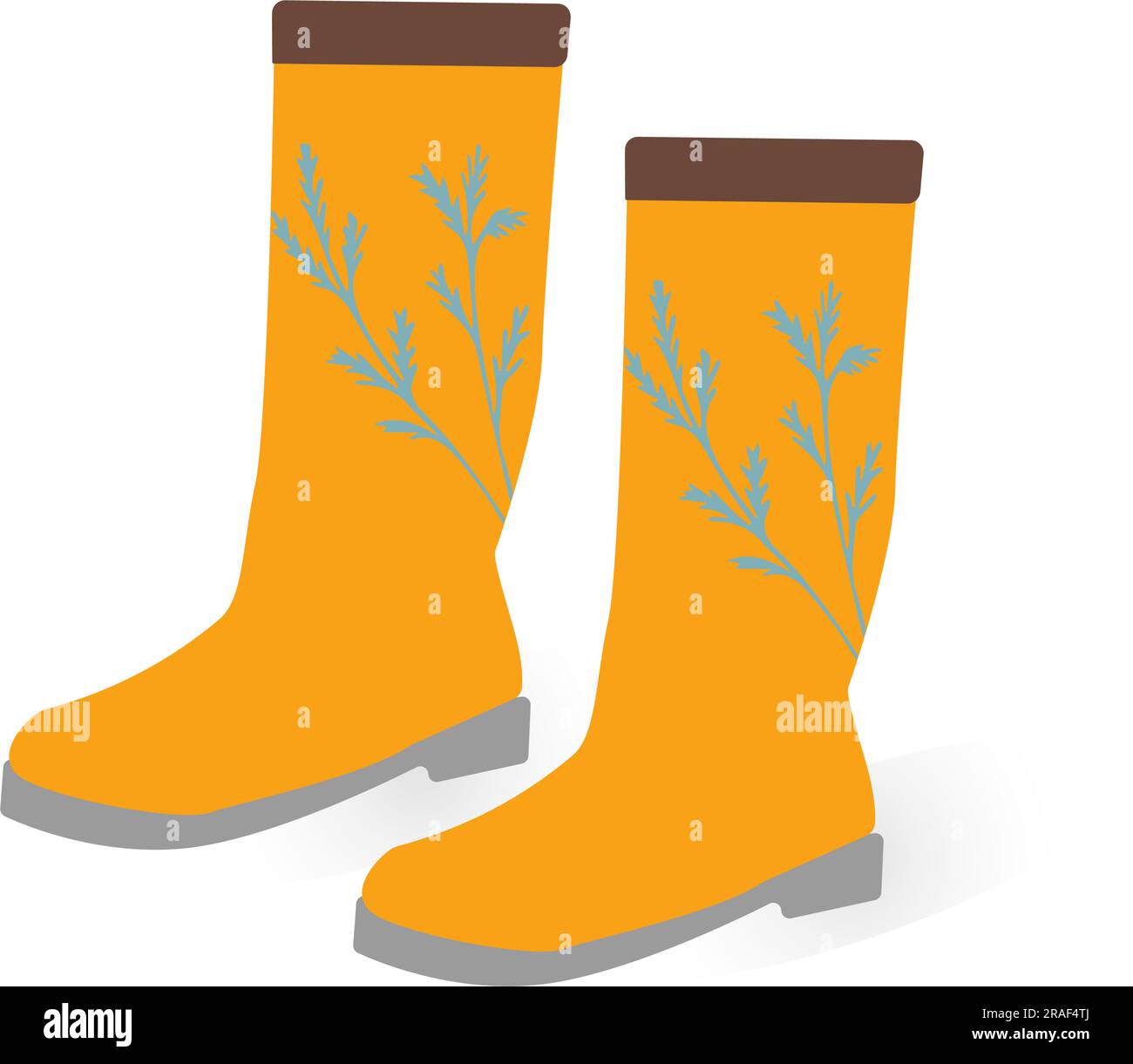 Rubber boots work on Stock Vector Images - Alamy