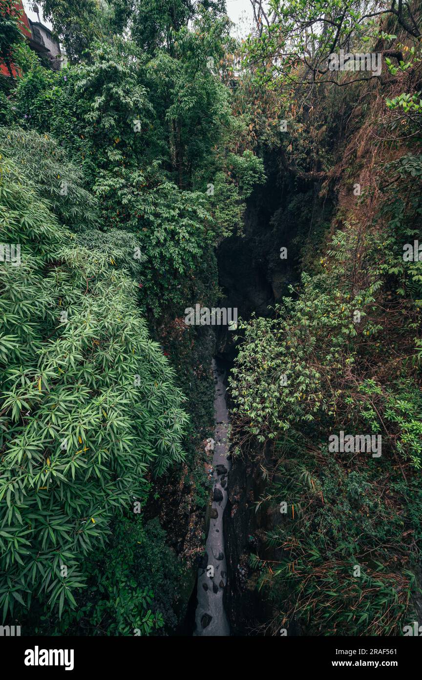 A landscape around Seti River Gorge, a famous tourist atrraction in ...