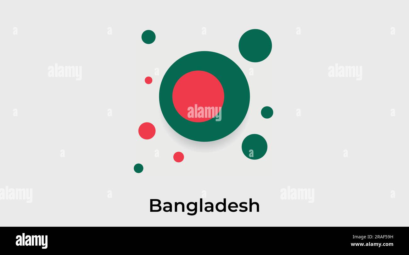 Bangladesh flag bubble circle round shape icon colorful vector illustration Stock Vector Image ...