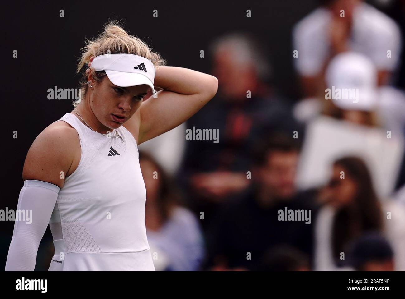 Caty Mcnally reacts during her match against Jodie Burrage (not ...