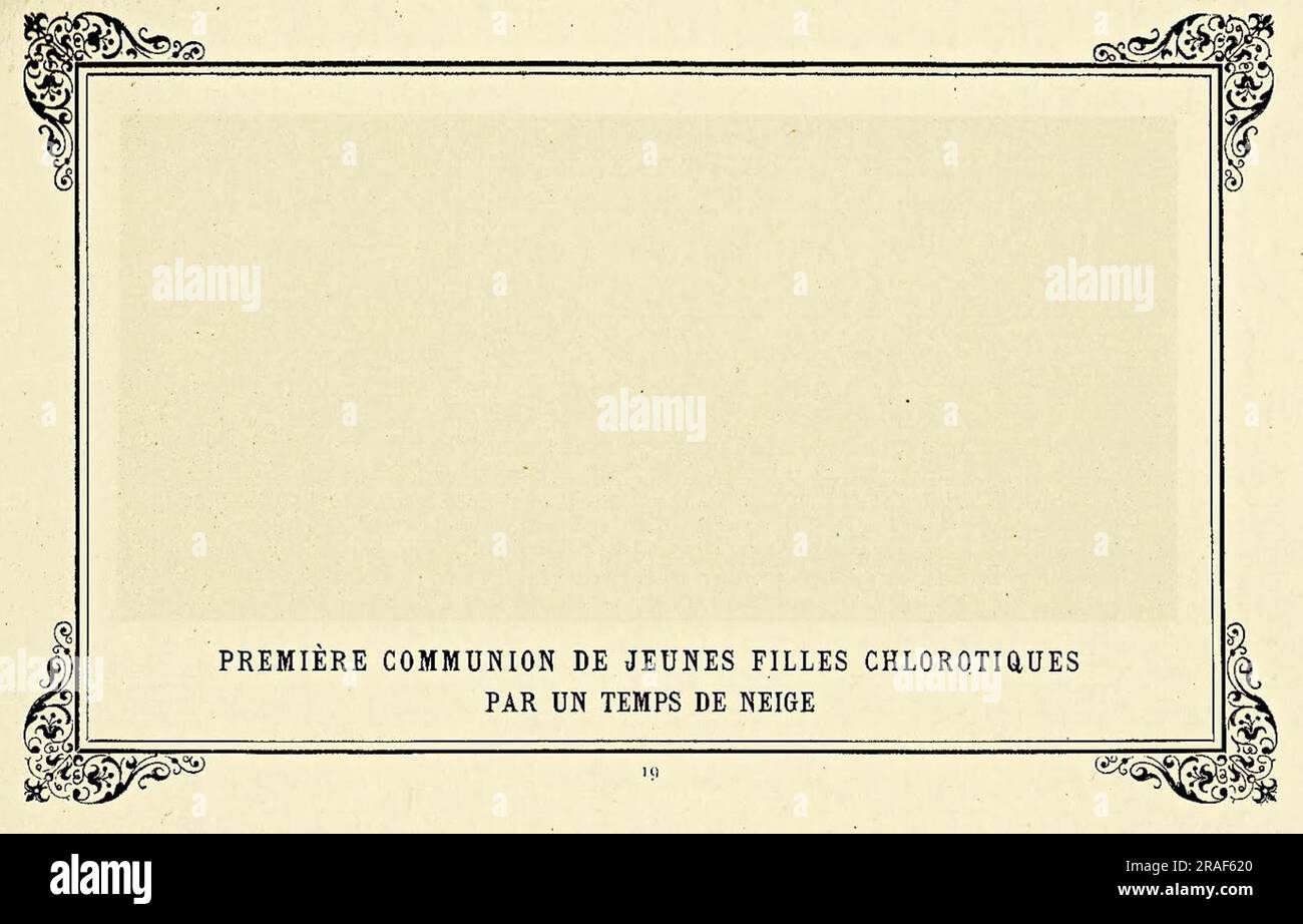 First Communion of Anaemic Young Girls in the Snow 1883 by Alphonse ...