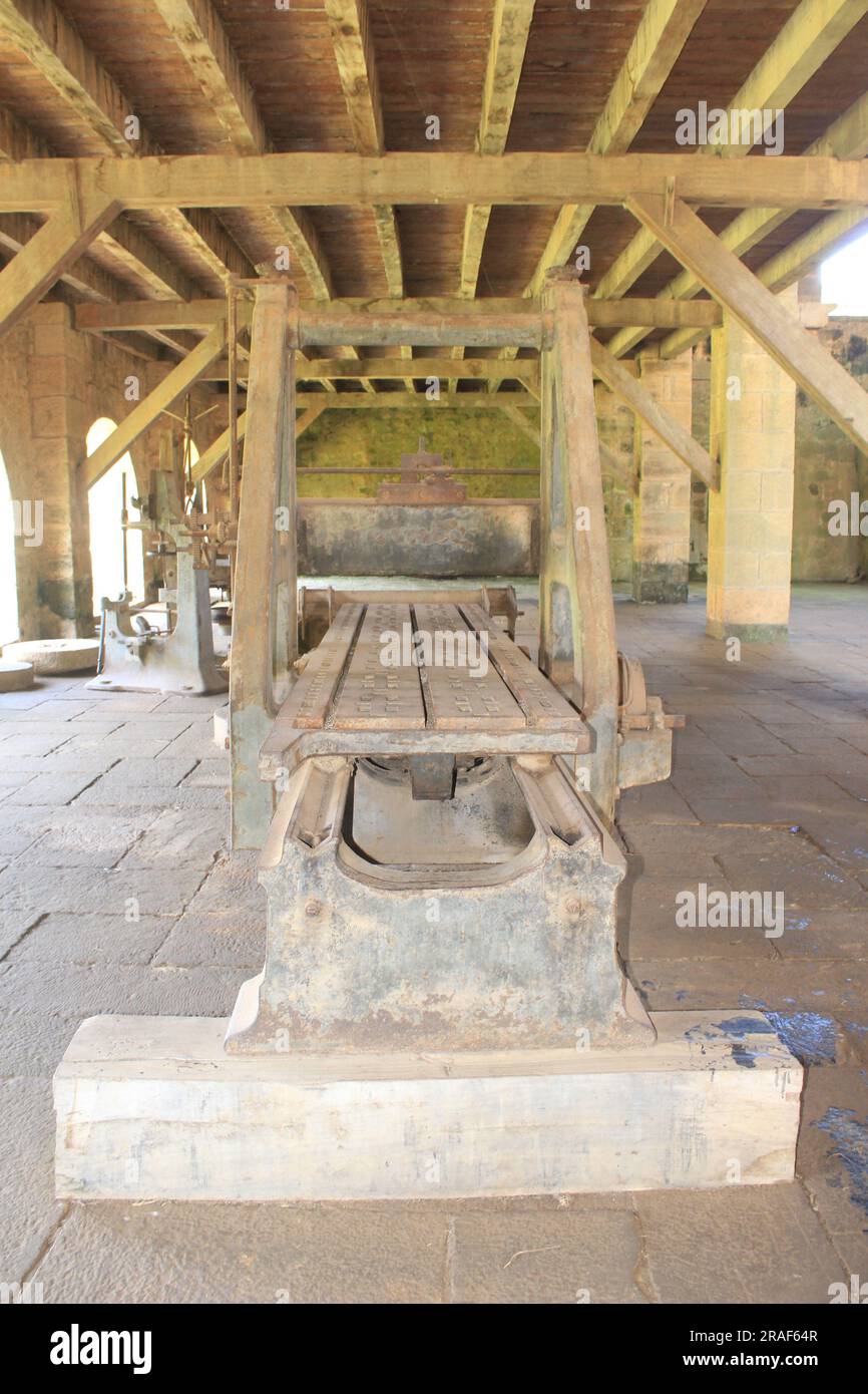 Old machinery from the 18th and 19th centuries, for iron and steel work ...
