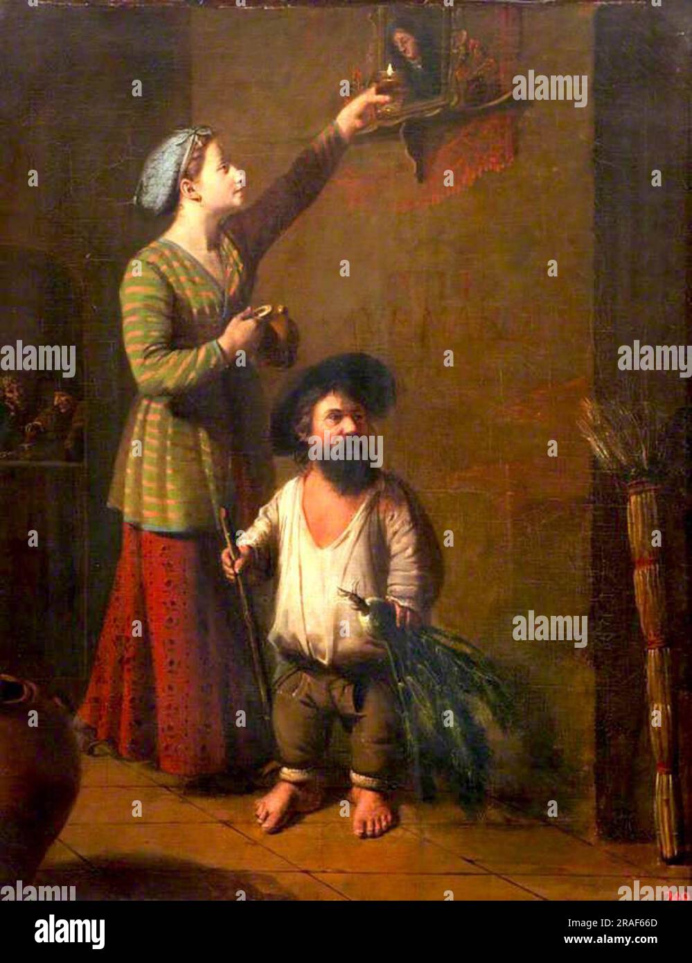 Francesco Ravai, Known as 'Baiocco' 1777 by David Allan Stock Photo - Alamy