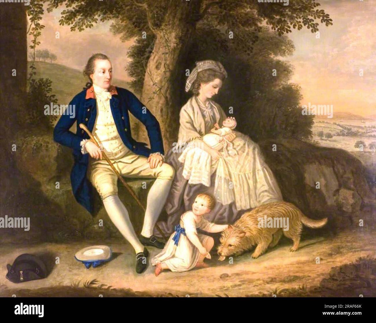 Charles Watson, Esq., and His Wife, Lady Mary, with Their Two Children ...
