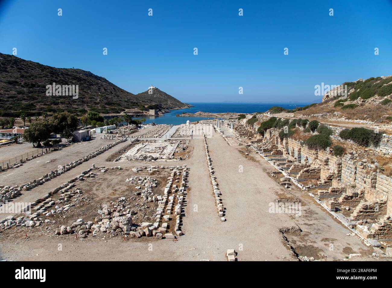 The ancient city of Knidos is in the Datca district of Muğla Stock ...