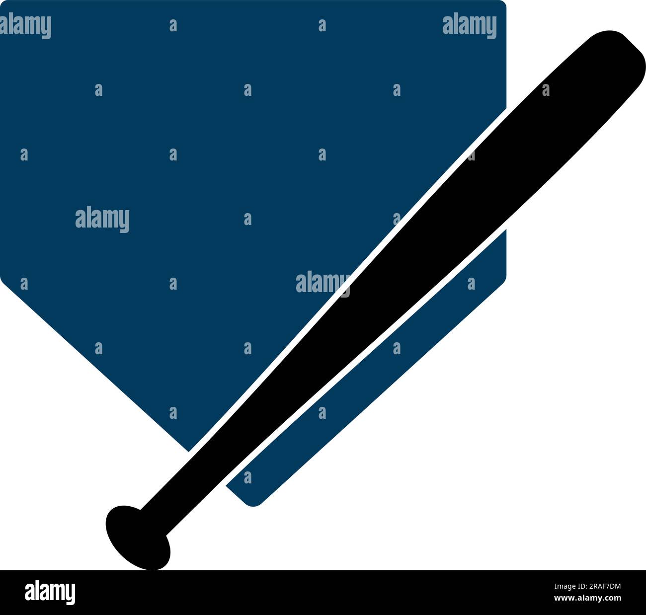 Baseball Home Plate Vector illustration. Silhouette. Playing. Home base ...