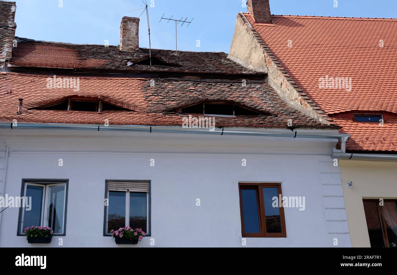 Sibiu is well-preserved fortified medieval town in central Romania ...