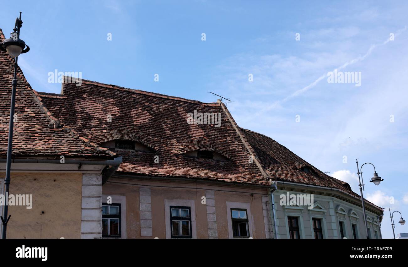 Sibiu is well-preserved fortified medieval town in central Romania ...