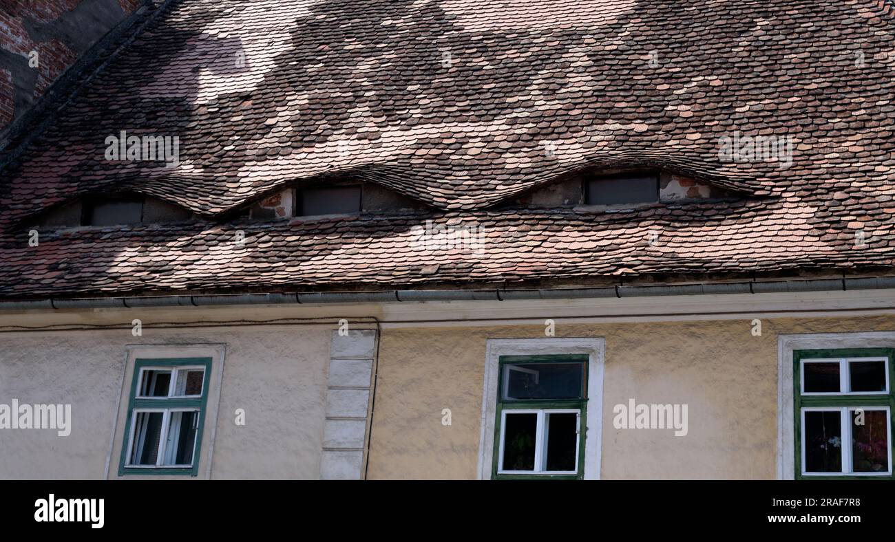 Sibiu is well-preserved fortified medieval town in central Romania ...