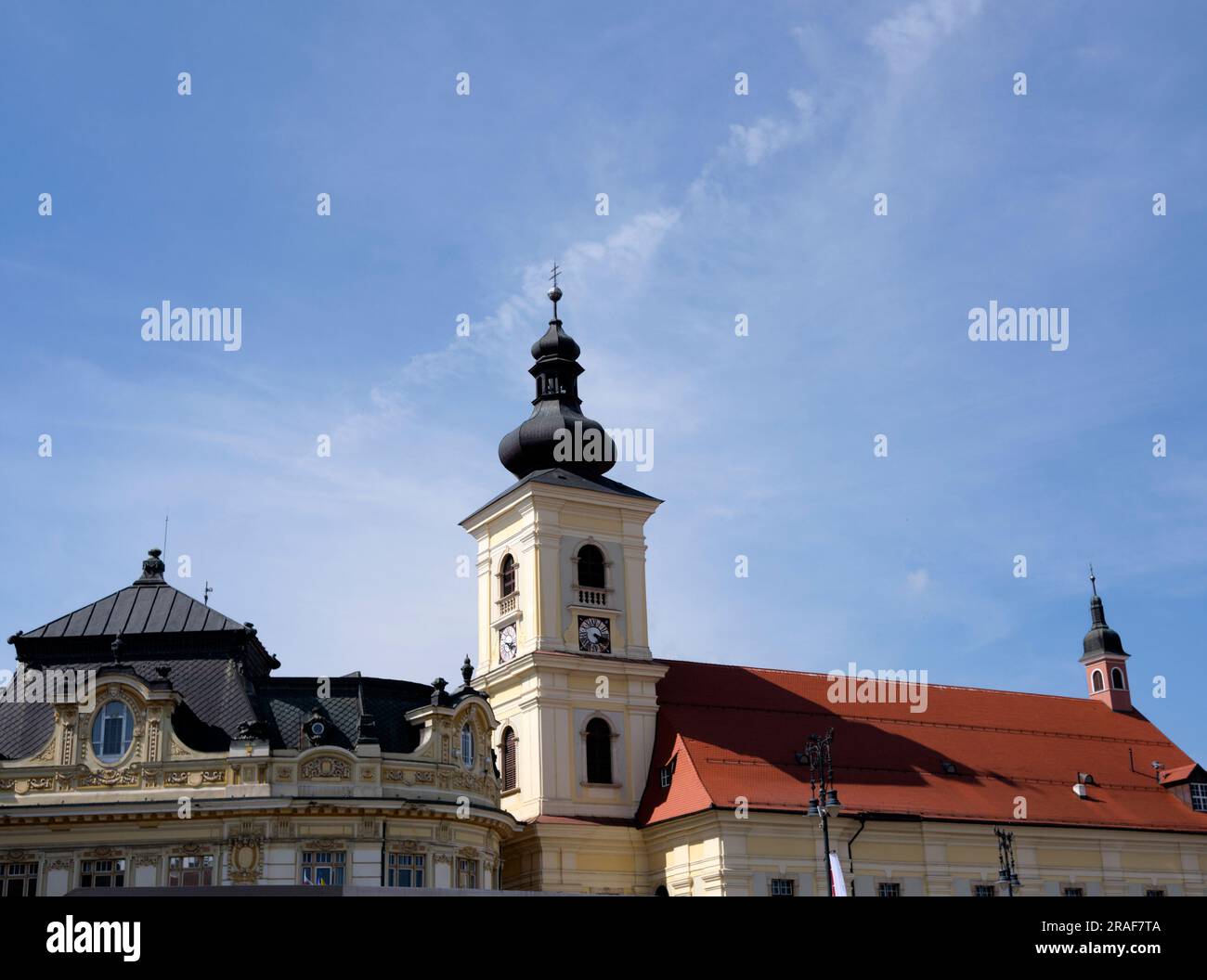 Sibiu is well-preserved fortified medieval town in central Romania ...