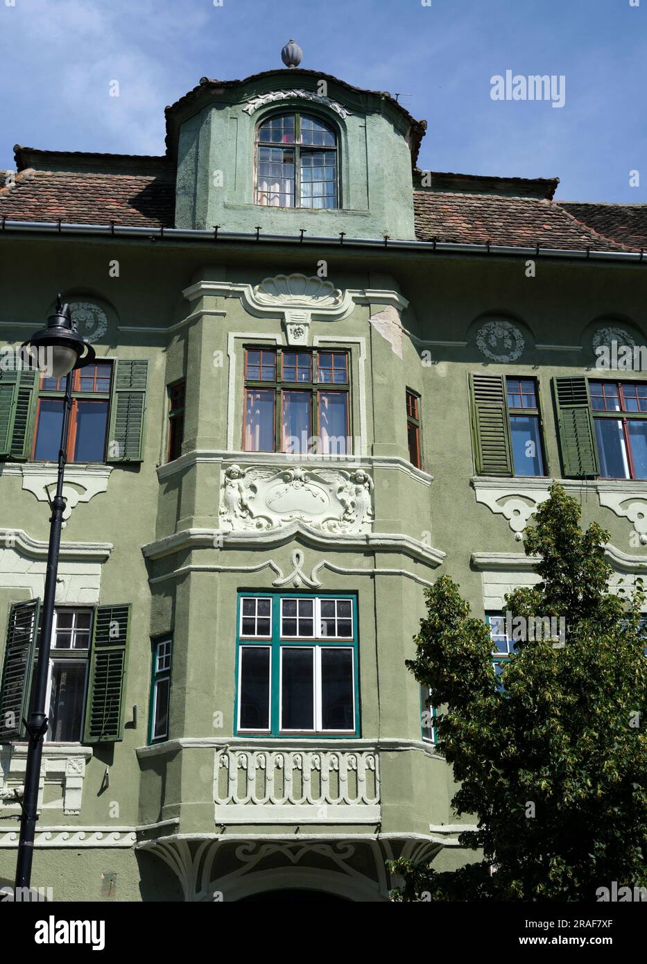Sibiu is well-preserved fortified medieval town in central Romania ...