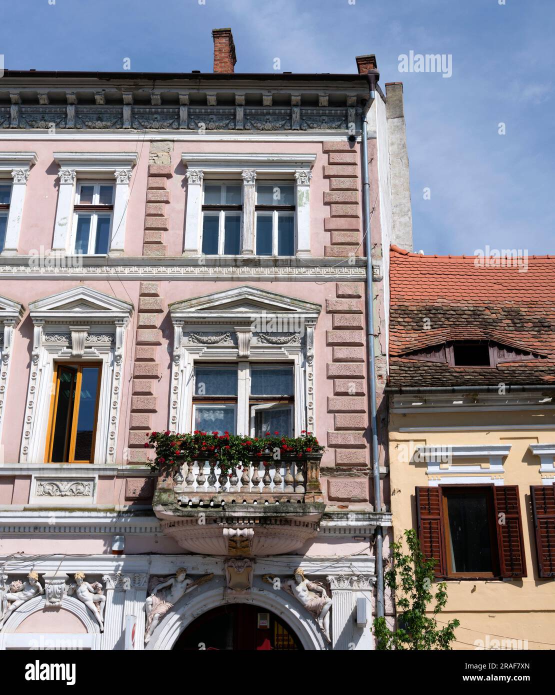 Sibiu is well-preserved fortified medieval town in central Romania ...