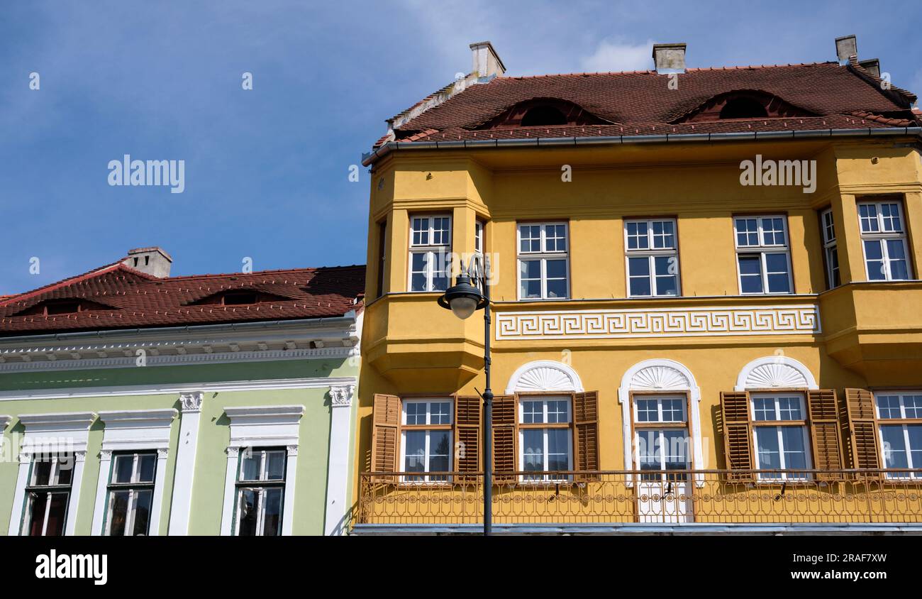 Sibiu is well-preserved fortified medieval town in central Romania ...