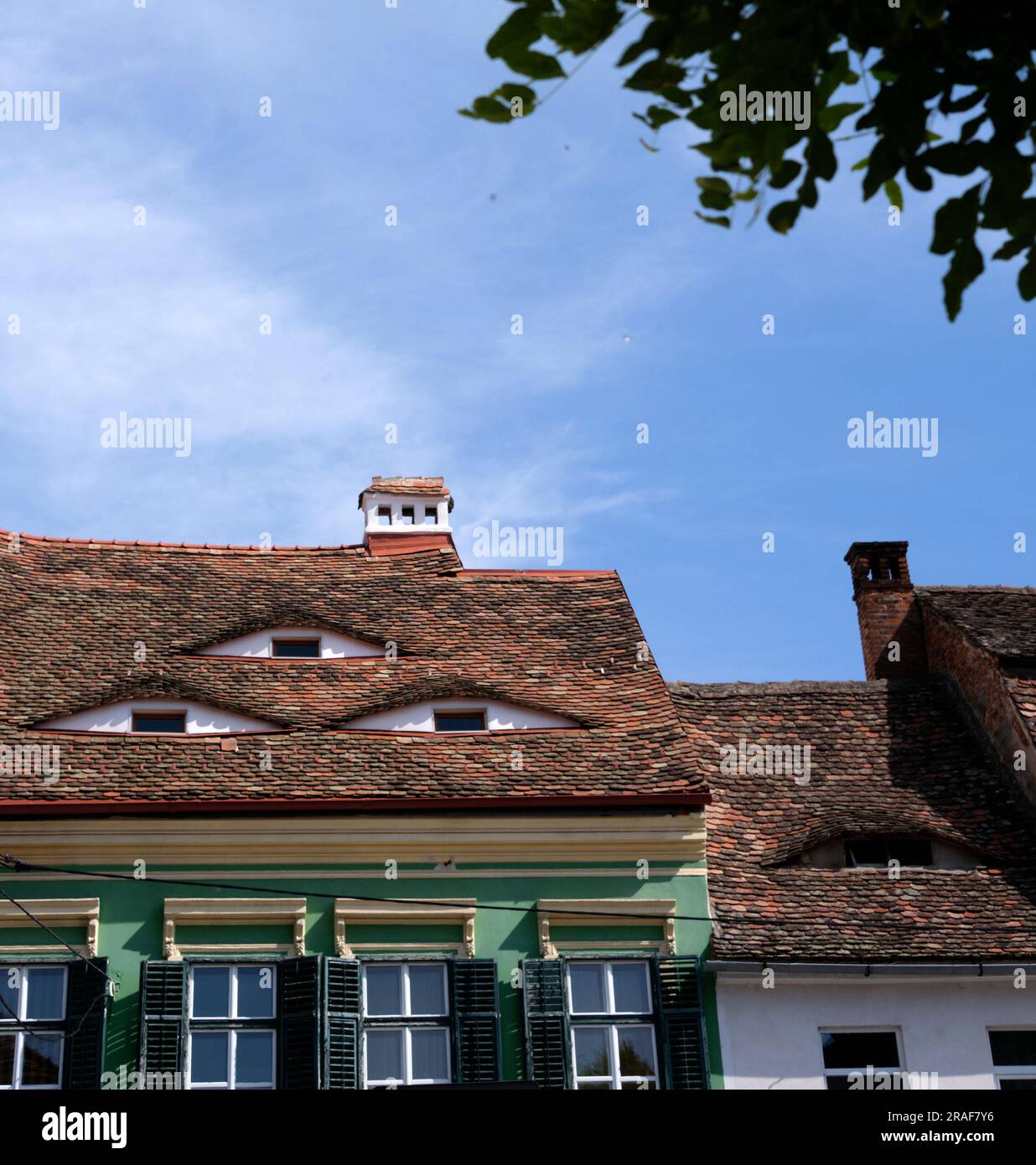 Sibiu is well-preserved fortified medieval town in central Romania ...