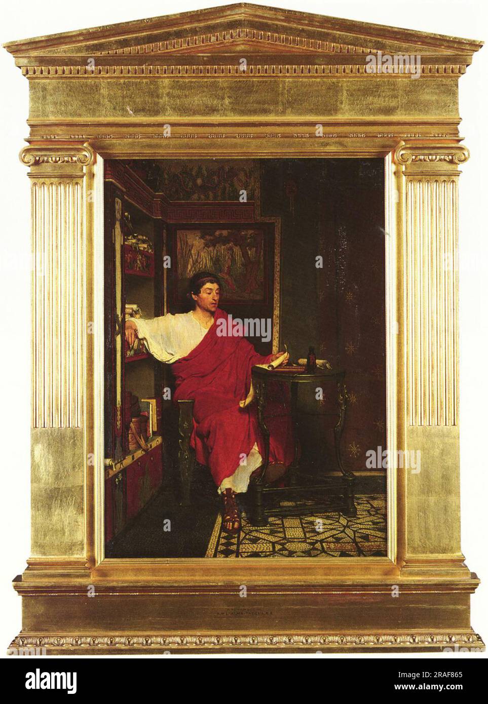 A Roman Scribe Writing Dispatches Stock Photo - Alamy