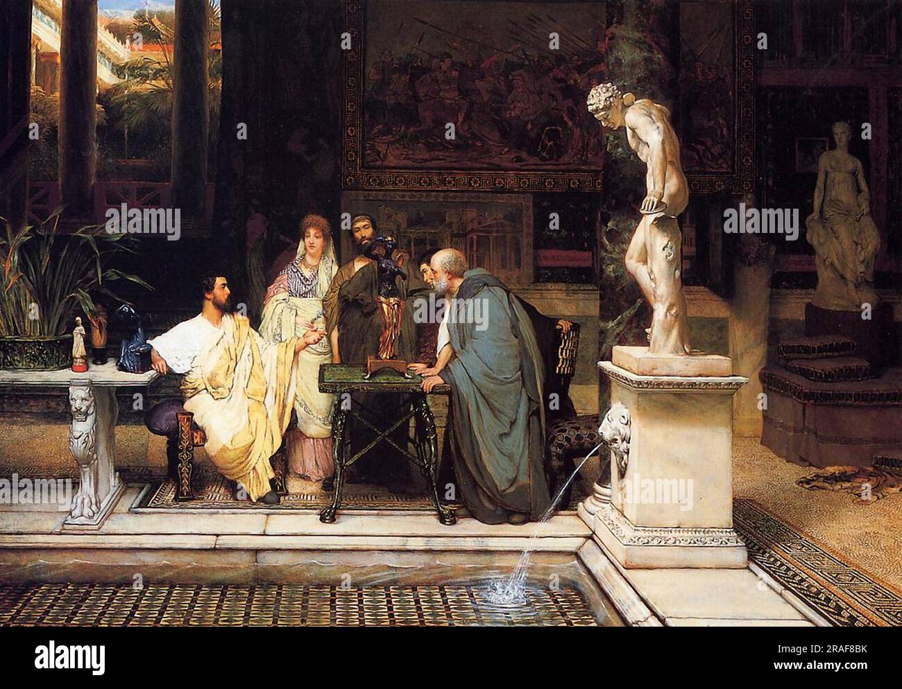 Sir lawrence alma tadema lover hi-res stock photography and images - Alamy