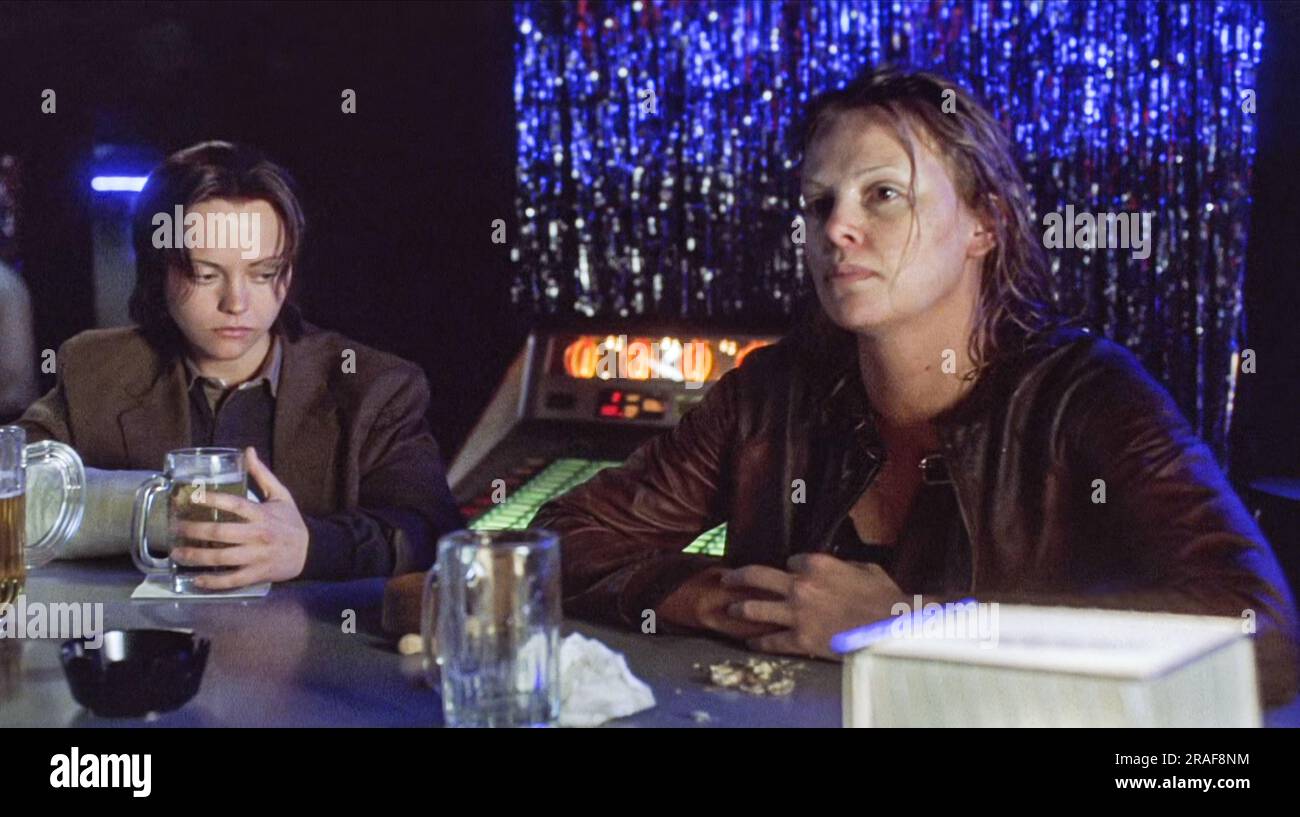 USA. Christina Ricci and Charlize Theron in a scene from the (C ...