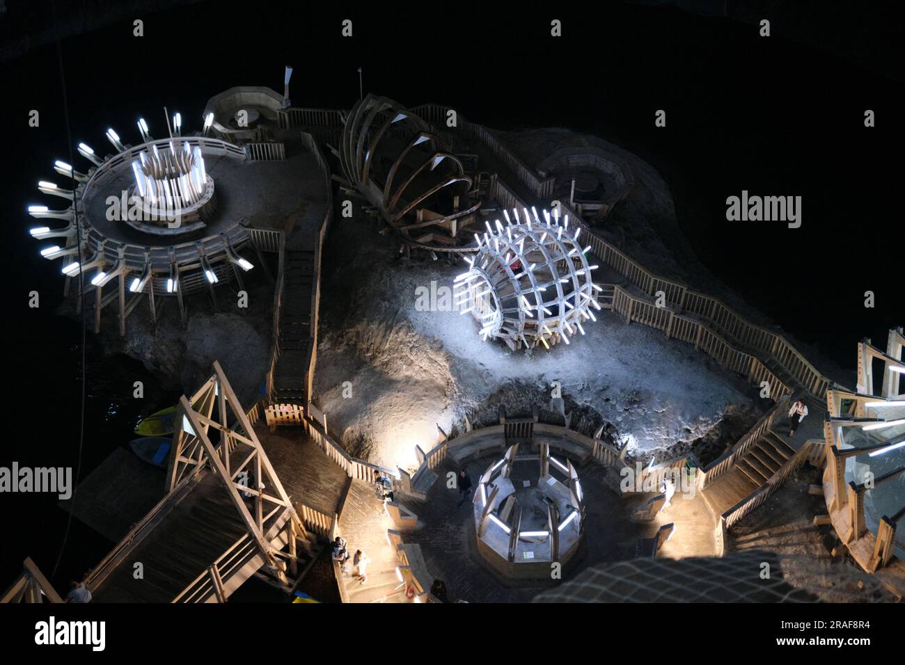 Salina Turda salt mine in Romania Stock Photo - Alamy