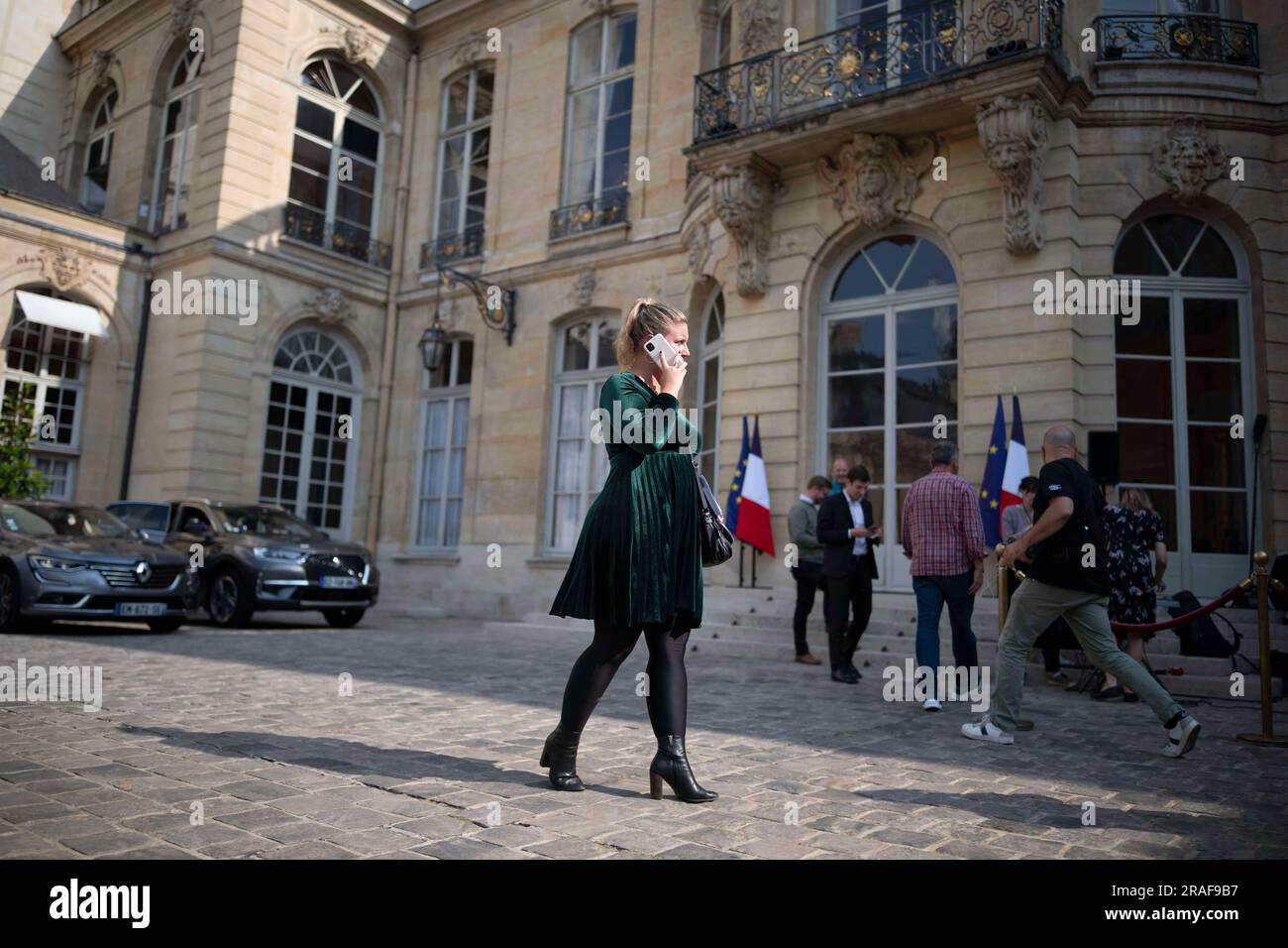 Paris, France. 03rd July, 2023. Mathilde Panot after a meeting with ...