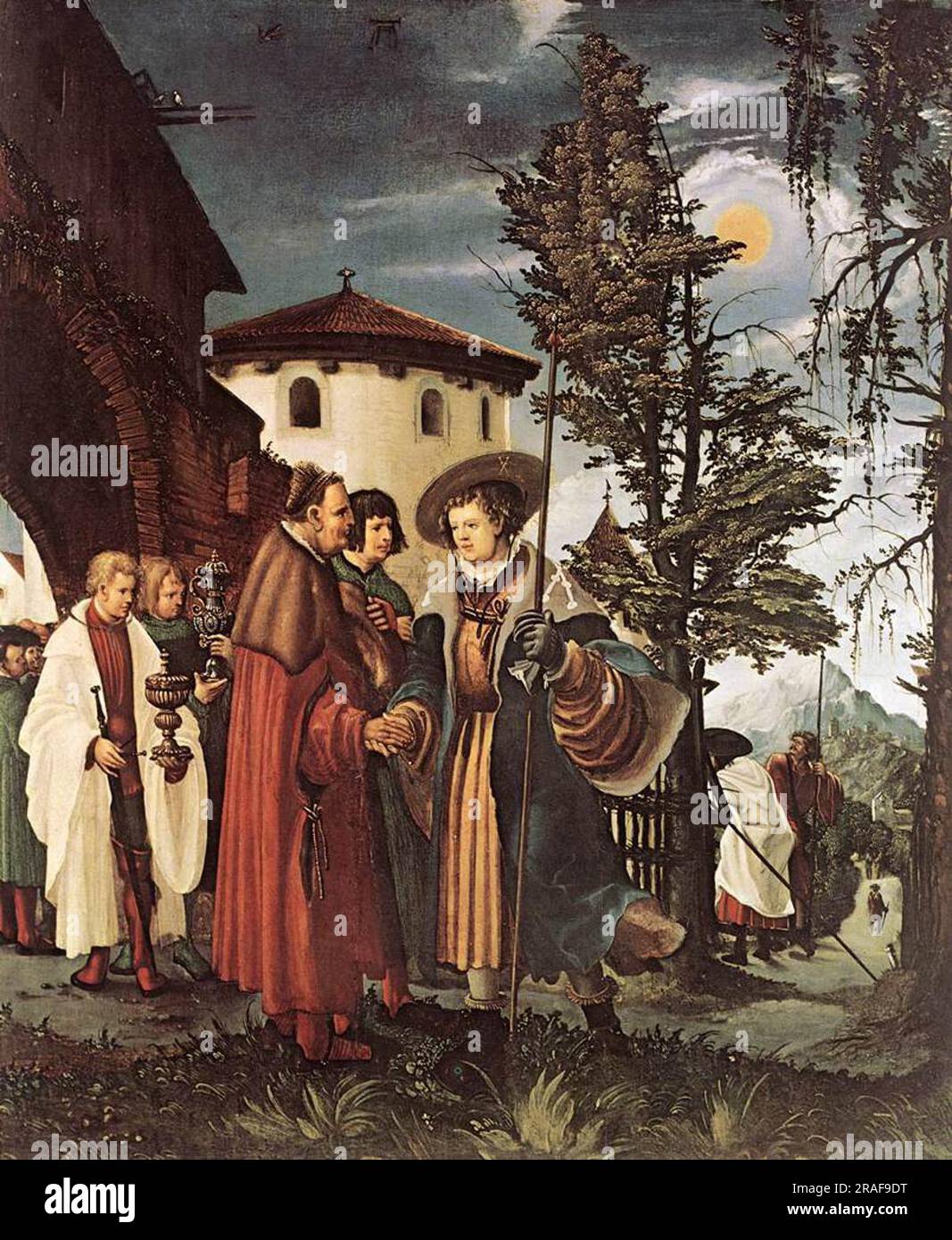 The Departure of Saint Florain 1530 by Albrecht Altdorfer Stock Photo ...