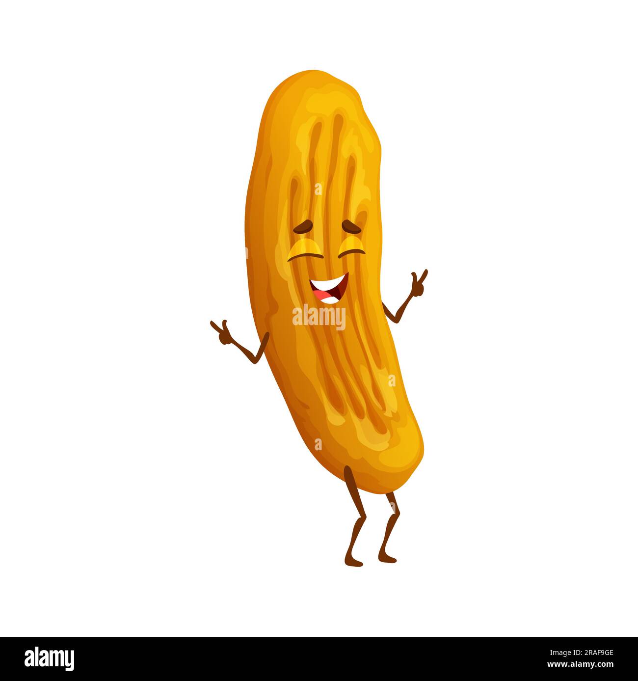 Cartoon barbari Iranian bread character, bakery and pastry food, vector ...