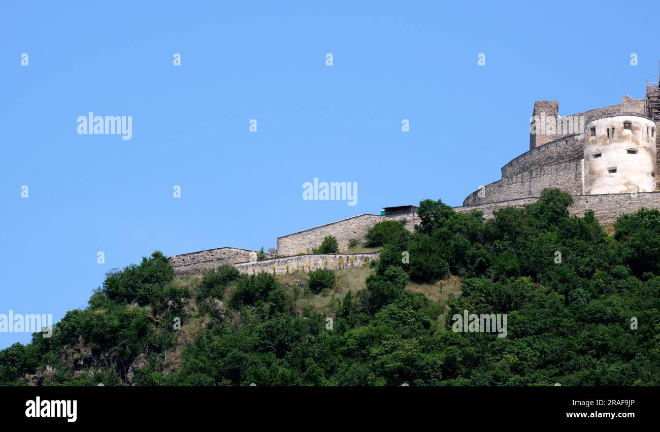 The Fortress of Deva,Romania Stock Photo - Alamy