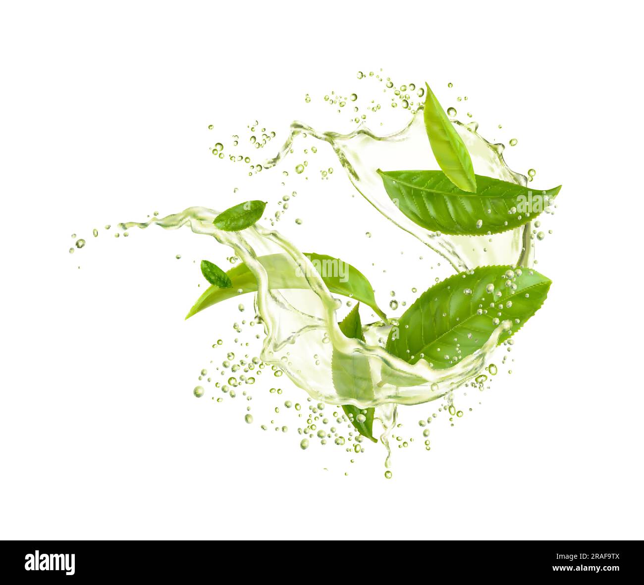 Herbal water splash drink Stock Vector Images - Alamy
