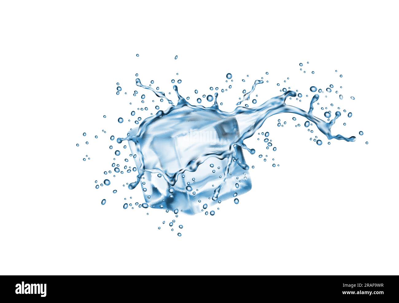 Ice block flow Stock Vector Images - Alamy