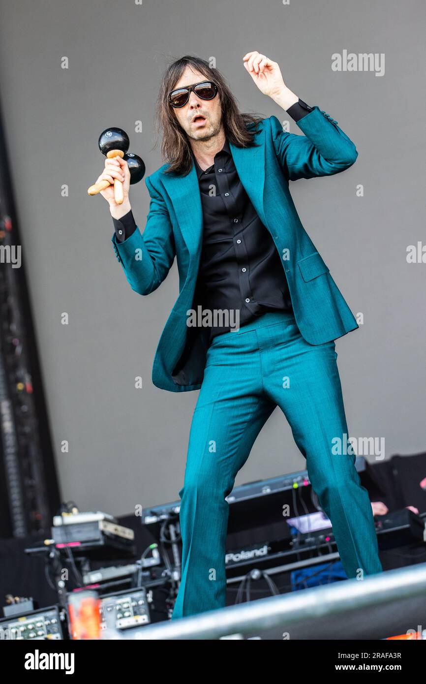 Milan, Italy. 02nd July, 2023. The Scottish rock band PRIMAL SCREAM ...