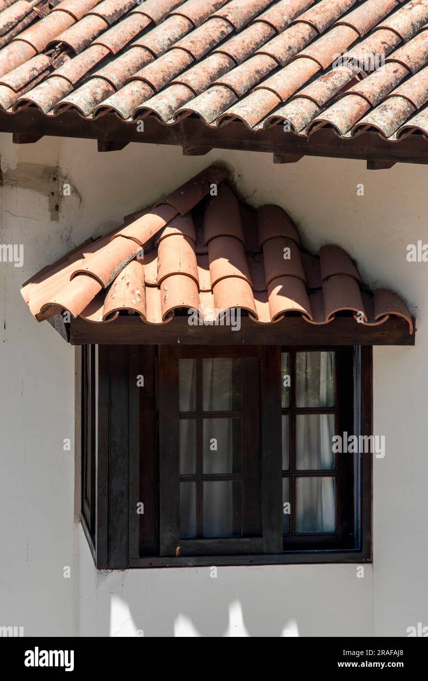 Bow window of a house Stock Photo - Alamy