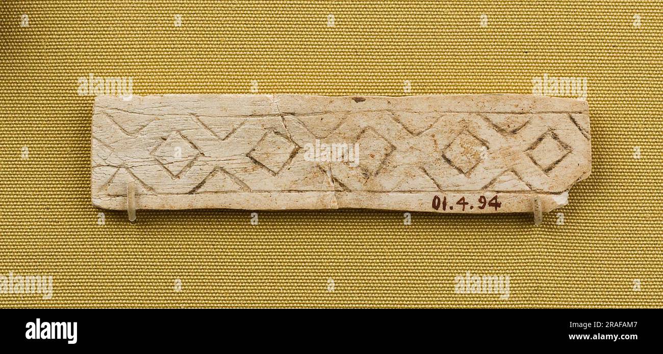 Box Inlay with a Geometric Pattern 2900 BC by Ancient Egypt Stock Photo ...