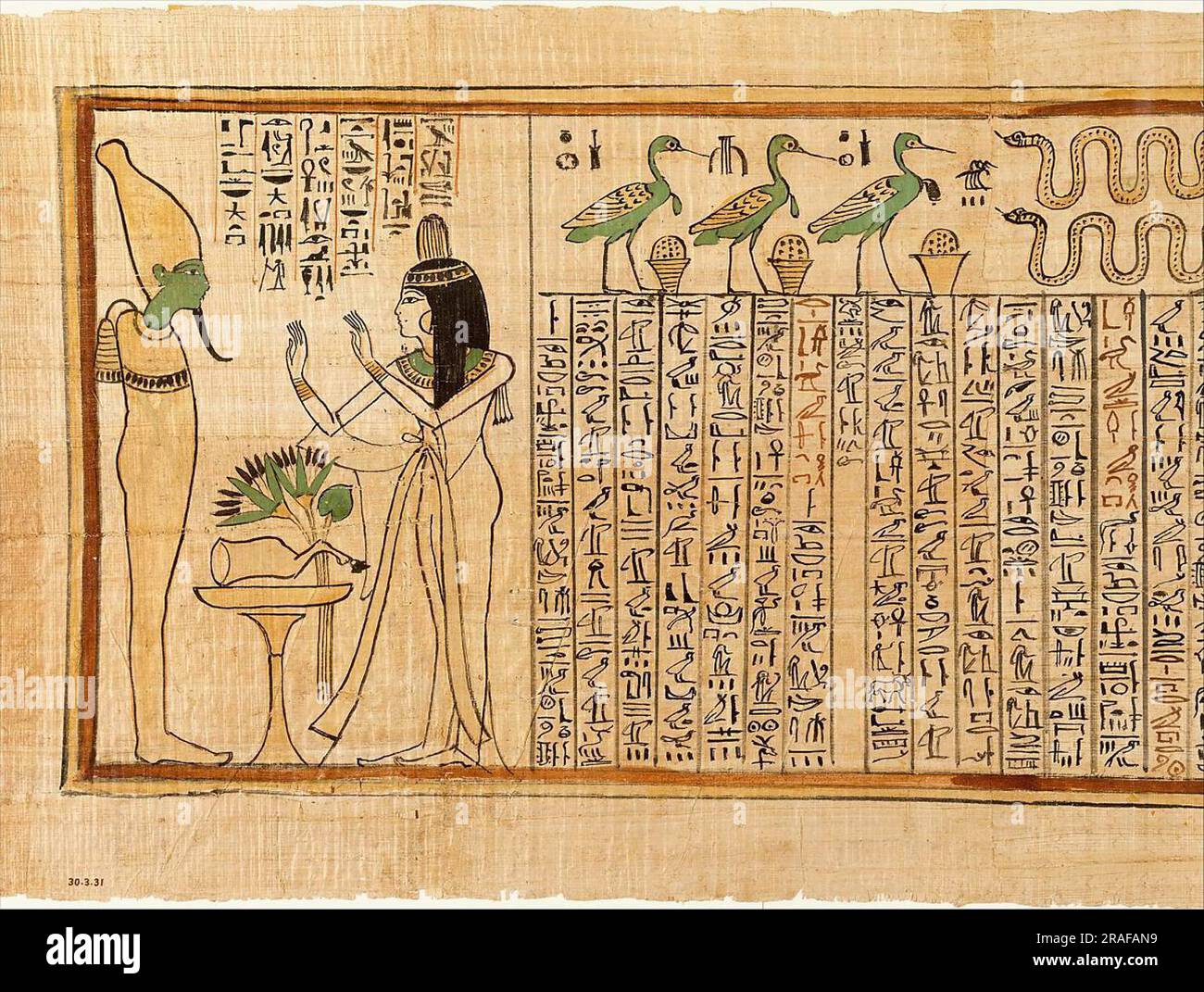 Nany Before Osiris, end (Book of the Dead for the Singer of Amun, Nany ...
