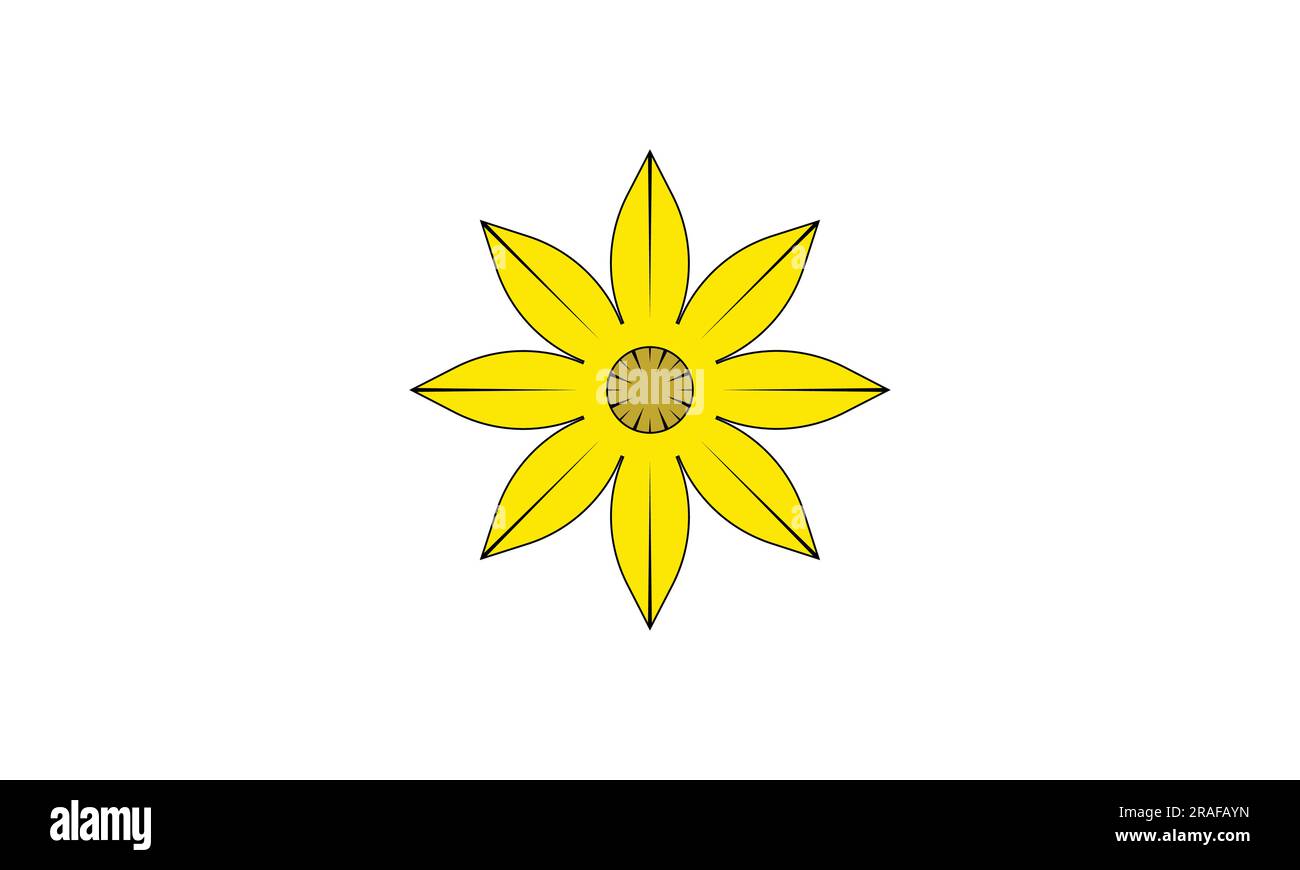 Yellow white flower flowers Stock Vector Images - Alamy