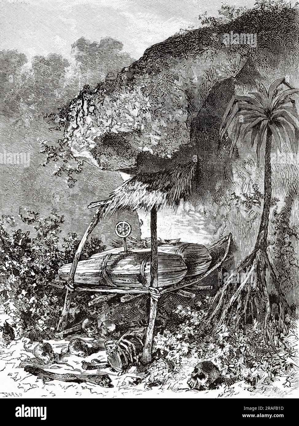 Malipano Islet Burial Refuge, Gulf of Davao. Philippines island ...