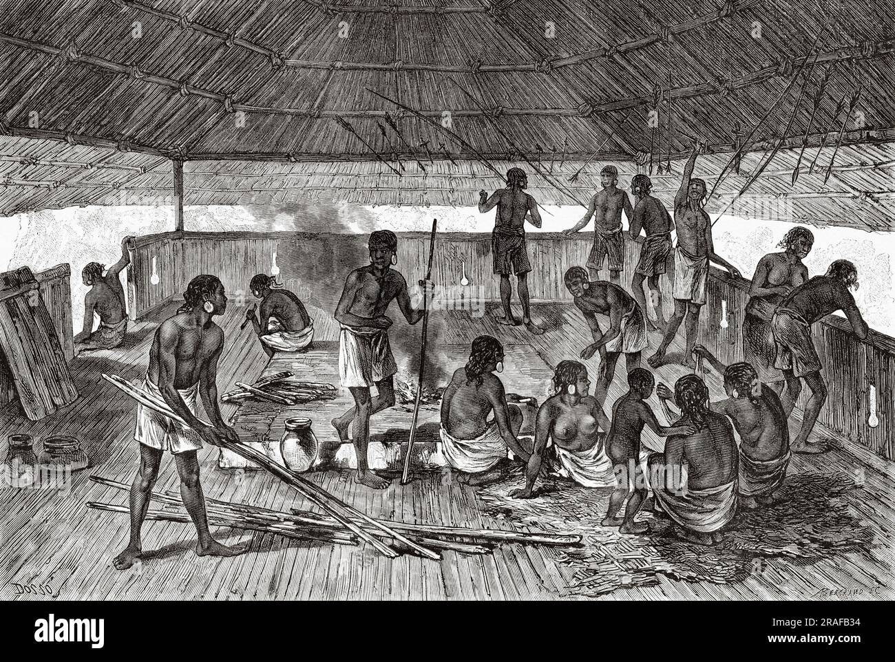 Traditional mandaya house, Mindanao, Philippines island. Indonesia ...