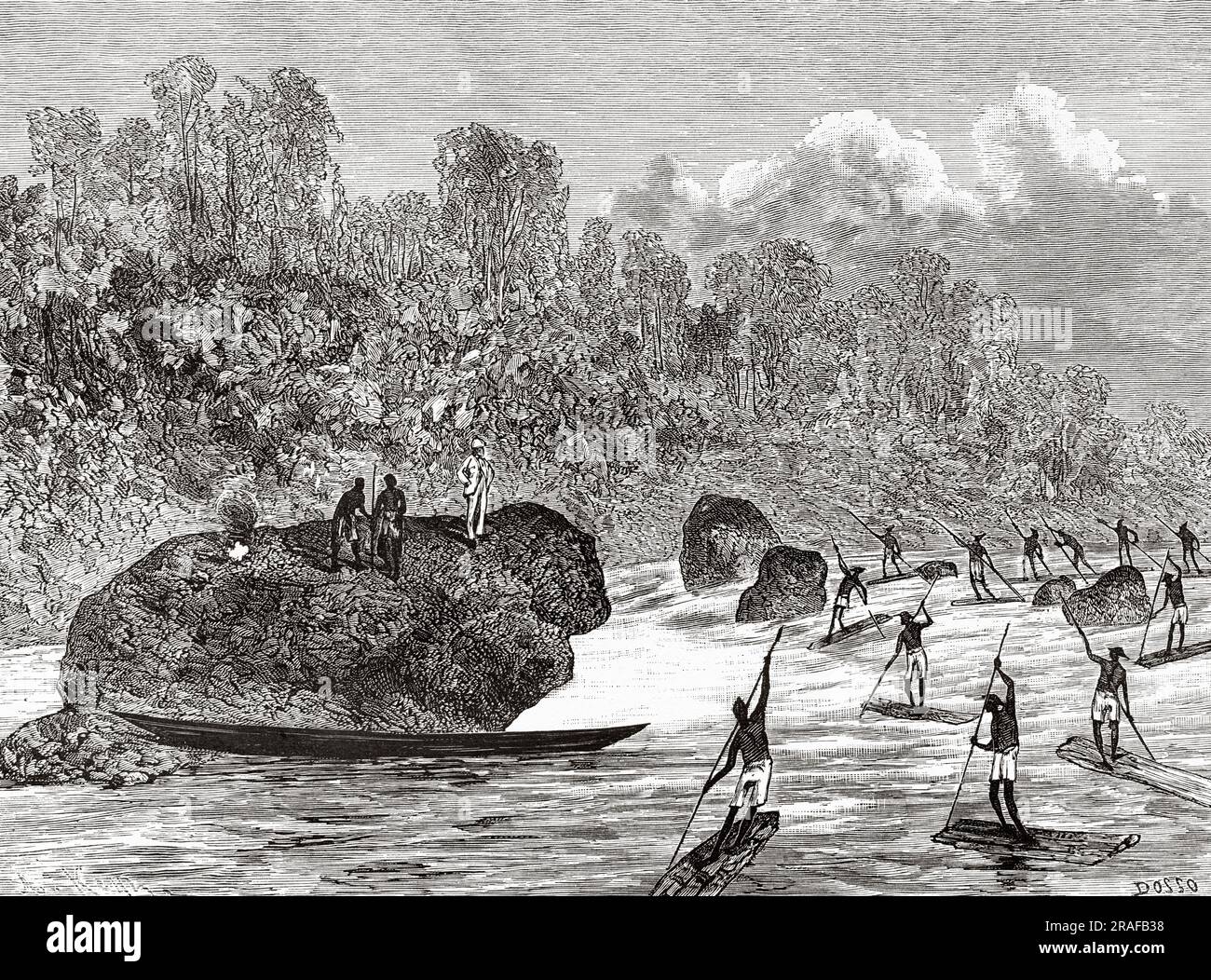 Mandaya rafts, Mindanao, Philippines island. Indonesia. Journey to the ...