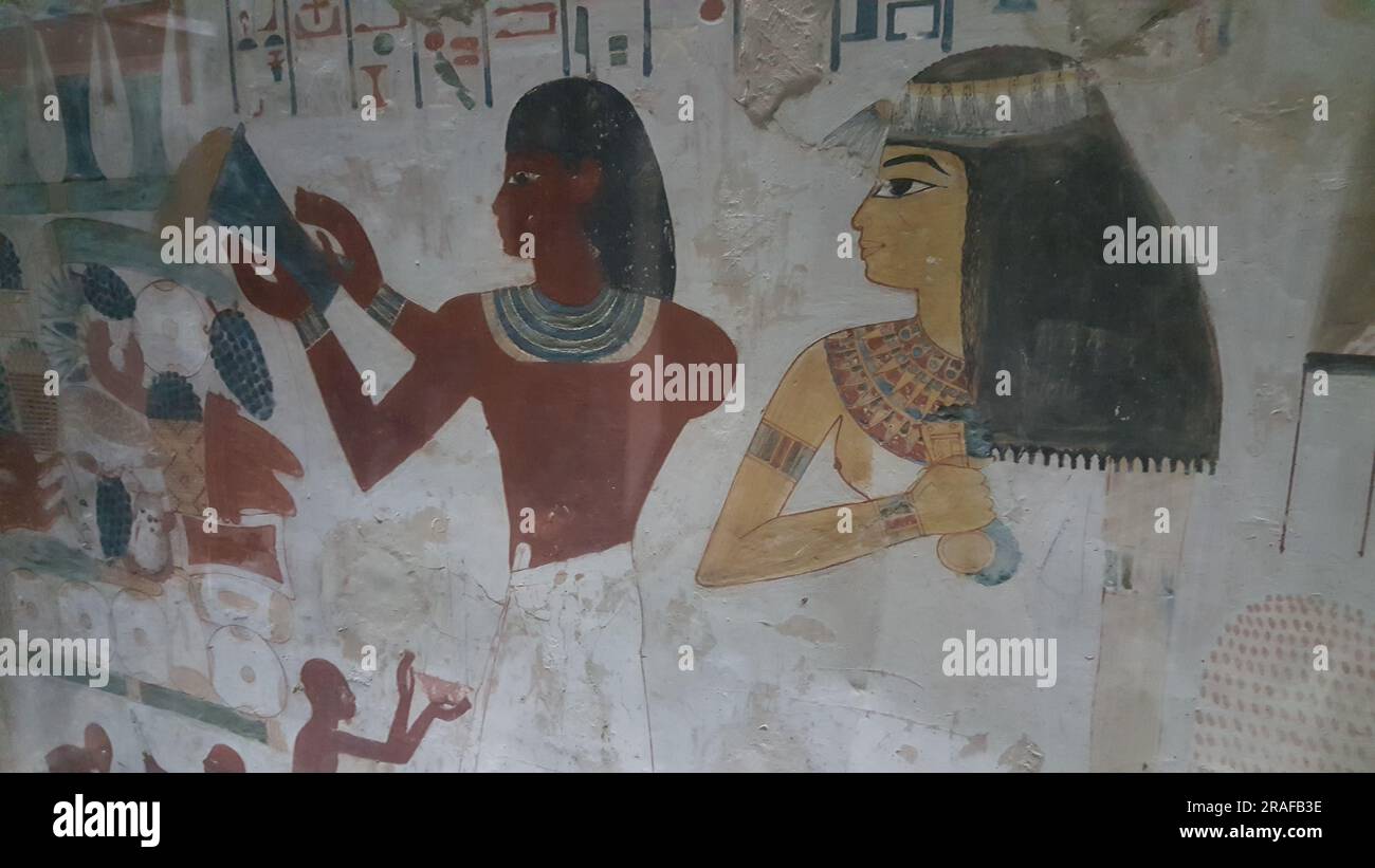 Tomb of Nakht 1390 BC by Ancient Egypt Stock Photo - Alamy