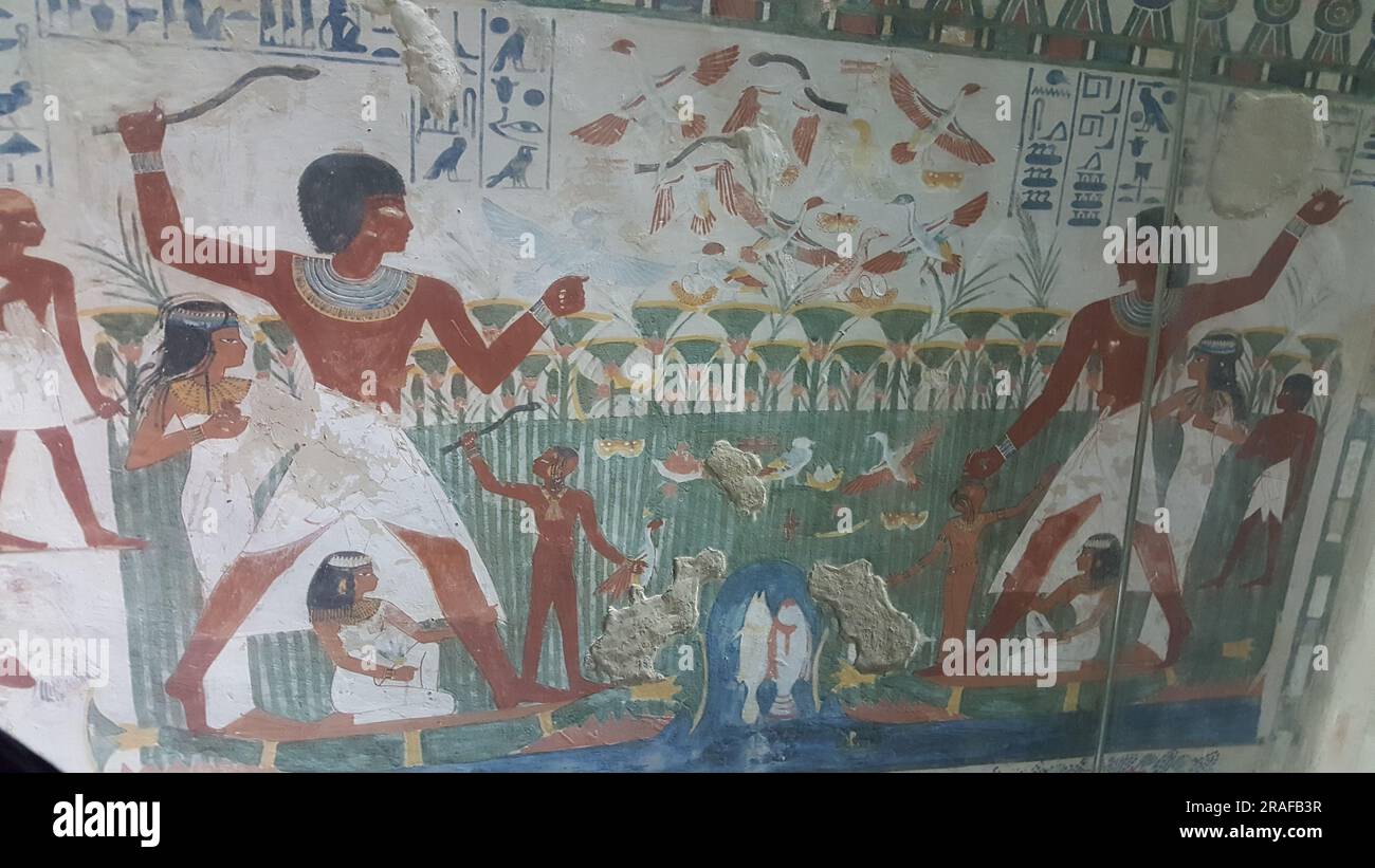 Tomb of Nakht 1390 BC by Ancient Egypt Stock Photo - Alamy