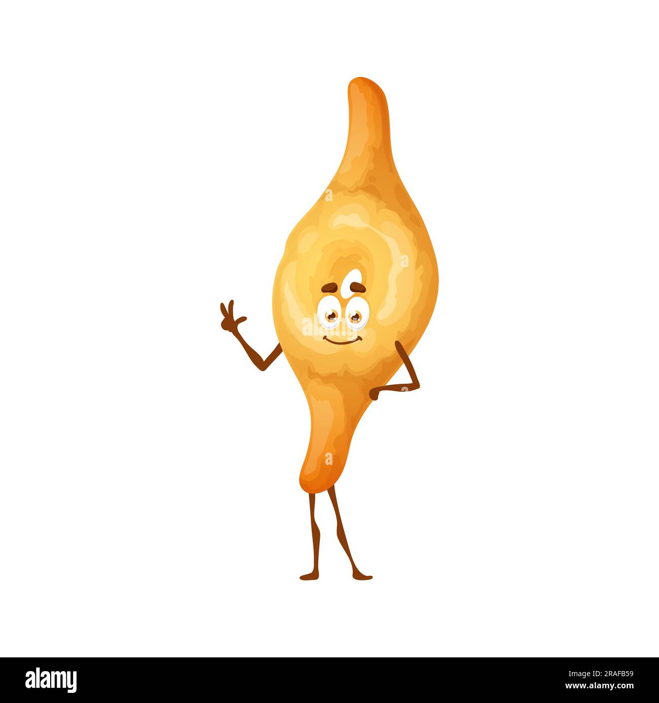 Cartoon Georgian shoti puri bread character, vector bakery food with ...