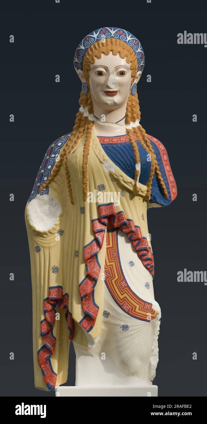 Reconstruction of the Chios Kore from the Akropolis in Athens 500 BC by ...