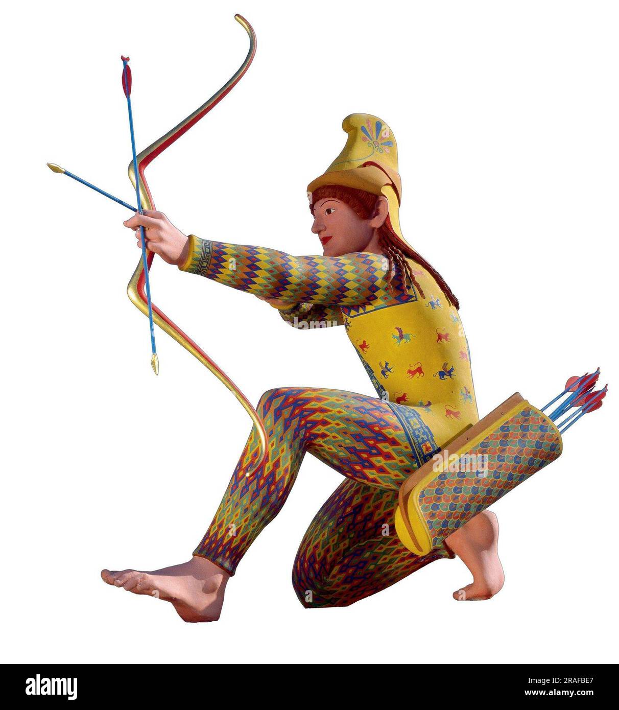 A color reconstruction of the sculpture thought to be Paris, the Trojan ...