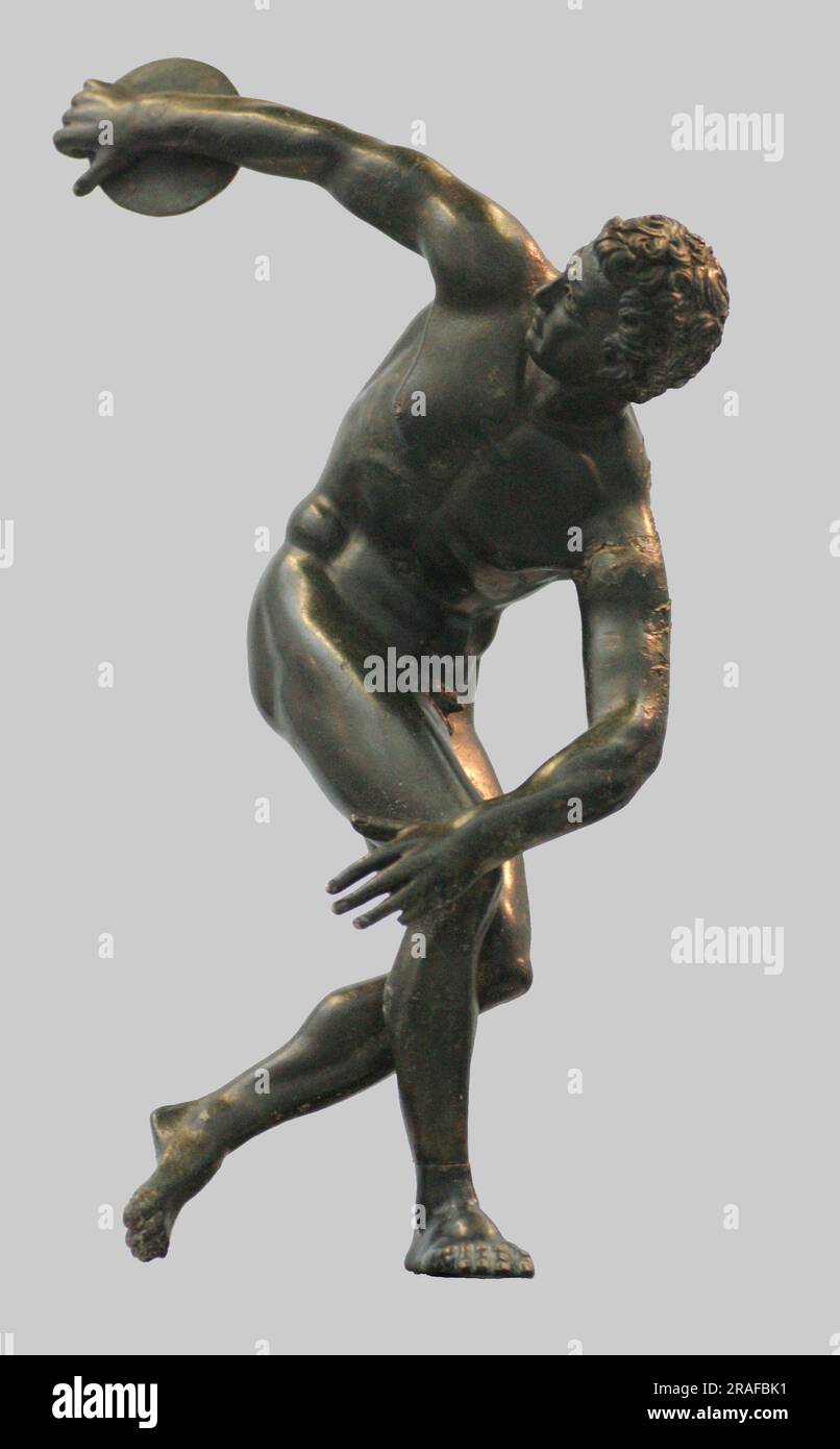 Discobolus (after Myron) 450 BC by Ancient Greek Painting and Sculpture ...