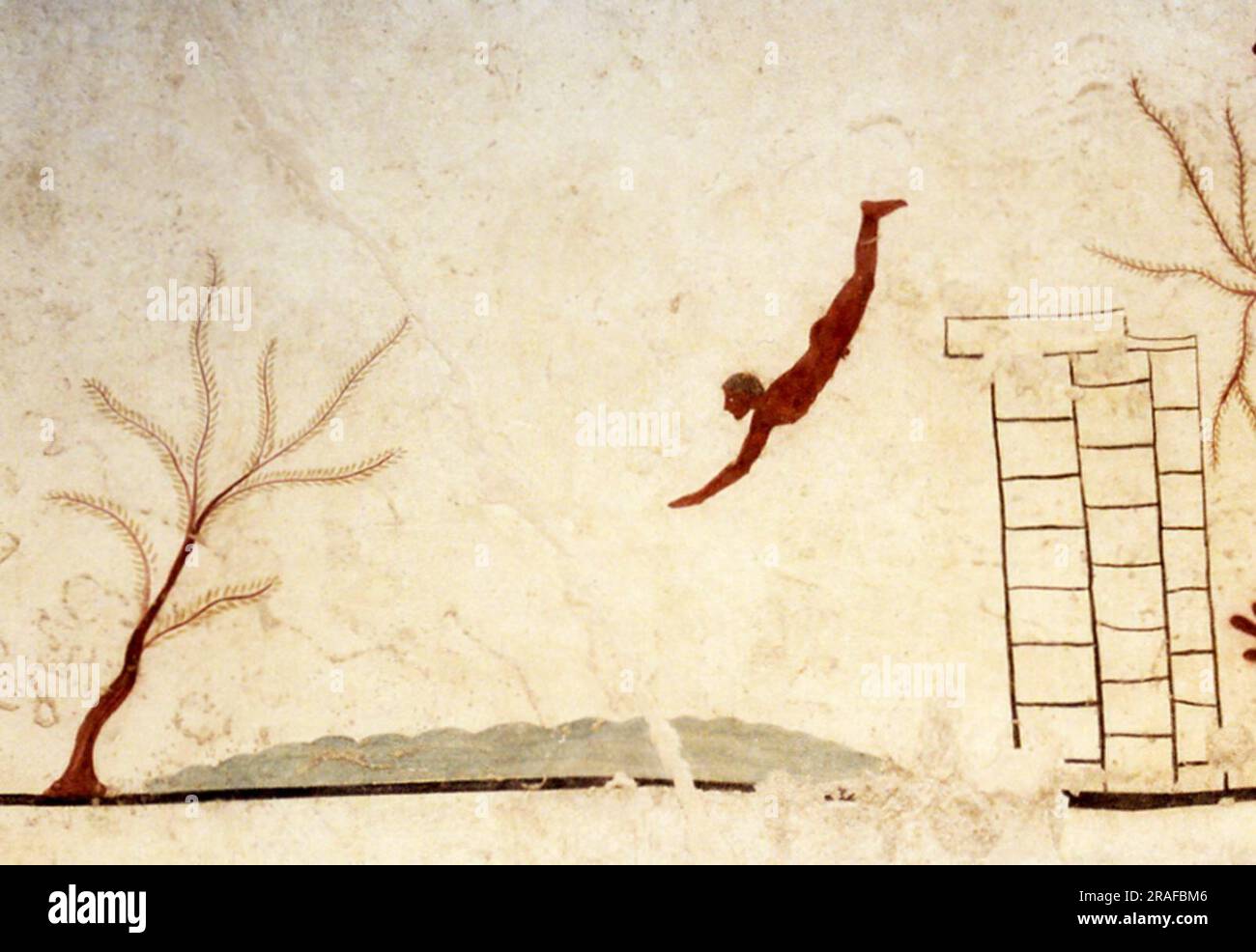 Tomb of the Diver in Paestum, Italy 470 BC by Ancient Greek Painting ...