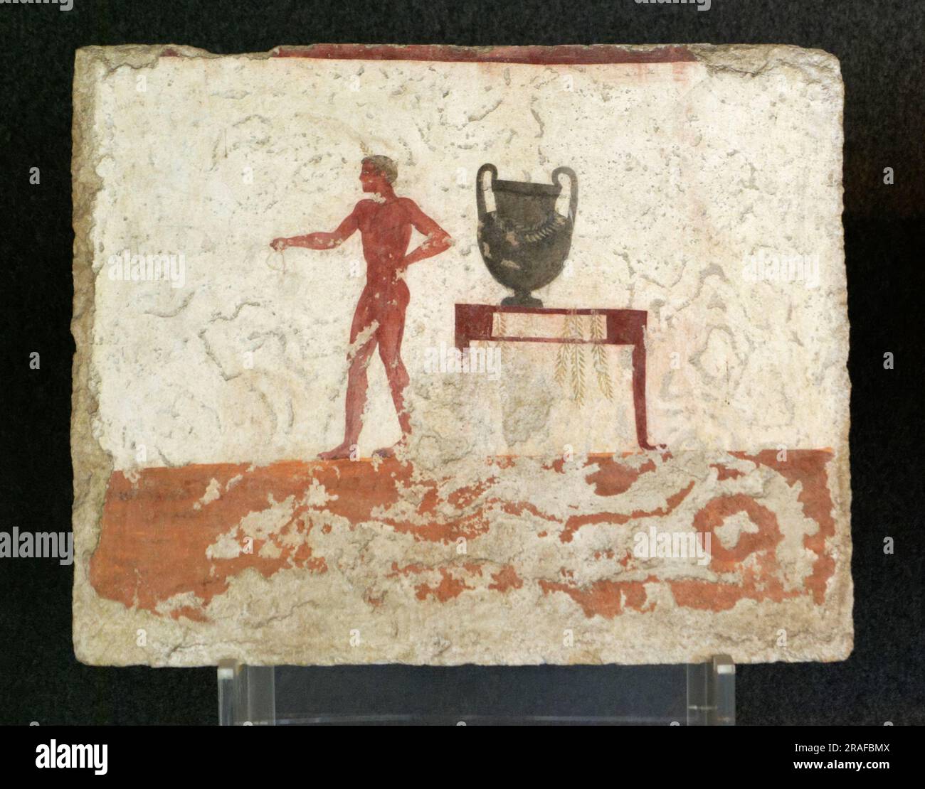 Tomb of the Diver in Paestum, Italy. East Wall 470 BC by Ancient Greek ...