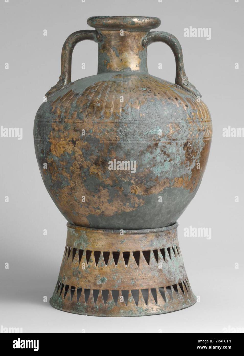 Bronze Pointed Neck Amphora with Stand 450 460 BC by Ancient Greek ...