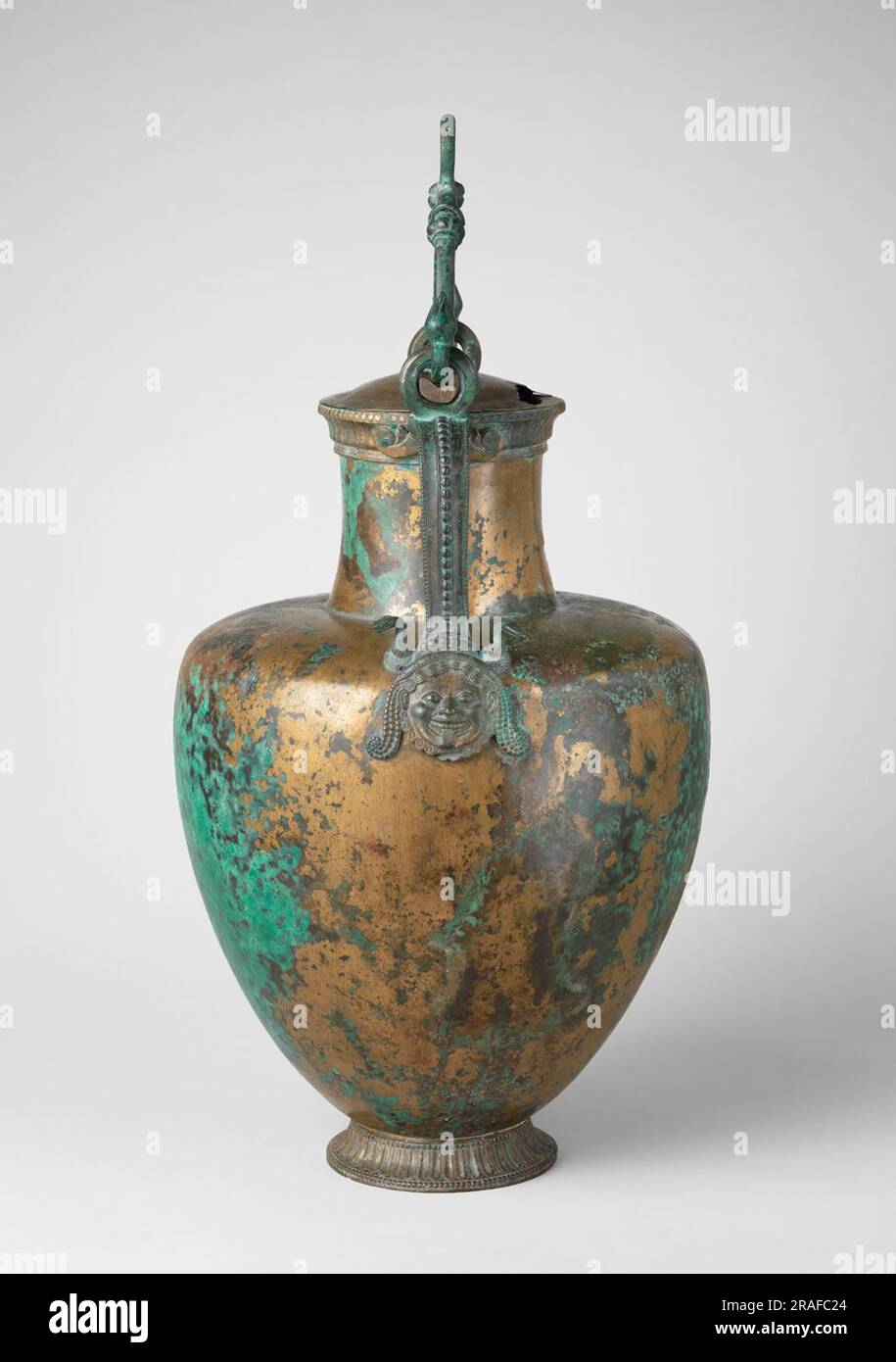 Bronze Neck Amphora (jar) with Lid and Bail Handle 515 BC by Ancient ...