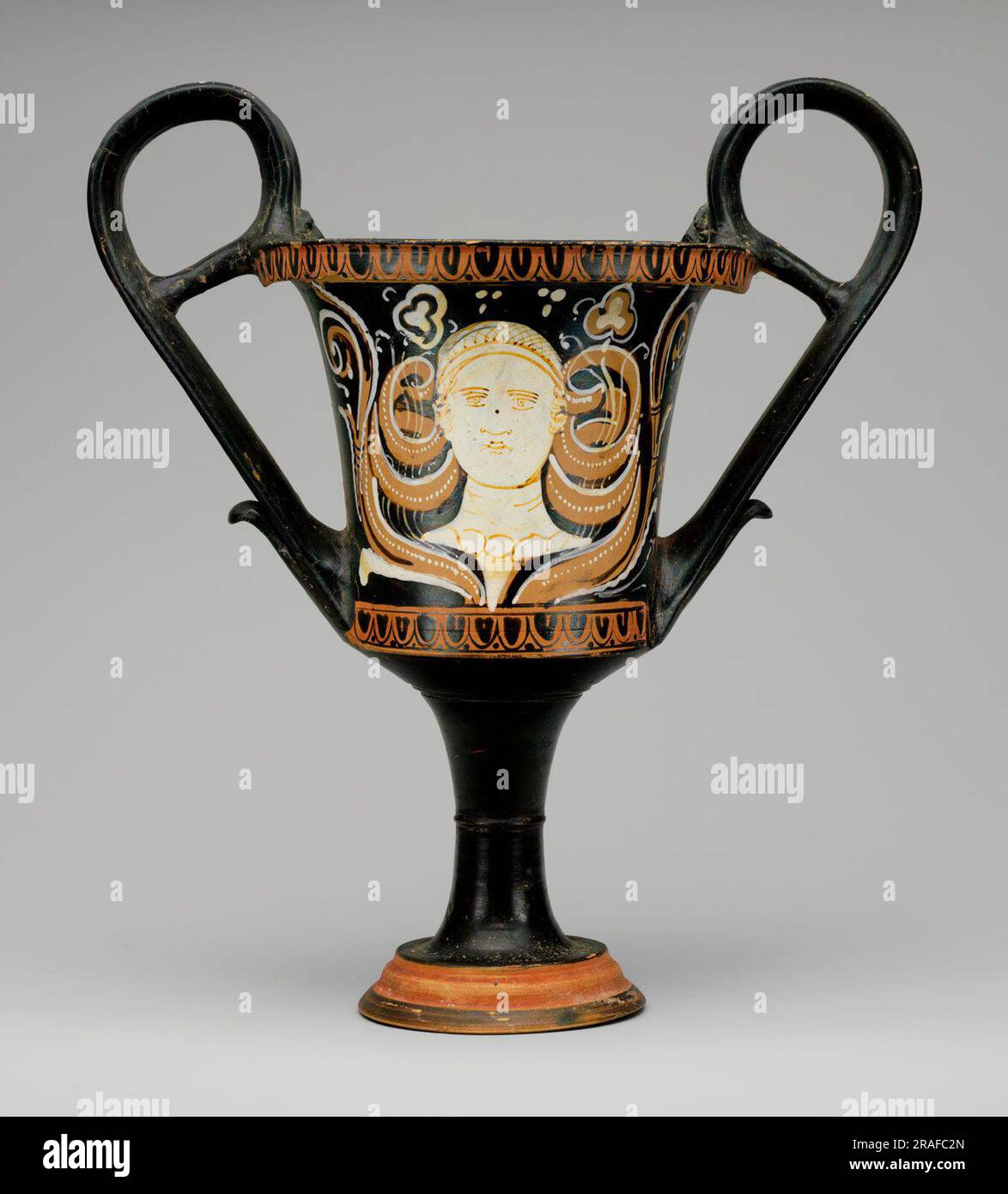 Terracotta Kantharos (drinking Cup with High Handles) 300 BC by Ancient ...